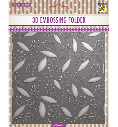 3D Embossing Folder - Blooming twigs with cross | EF3D043