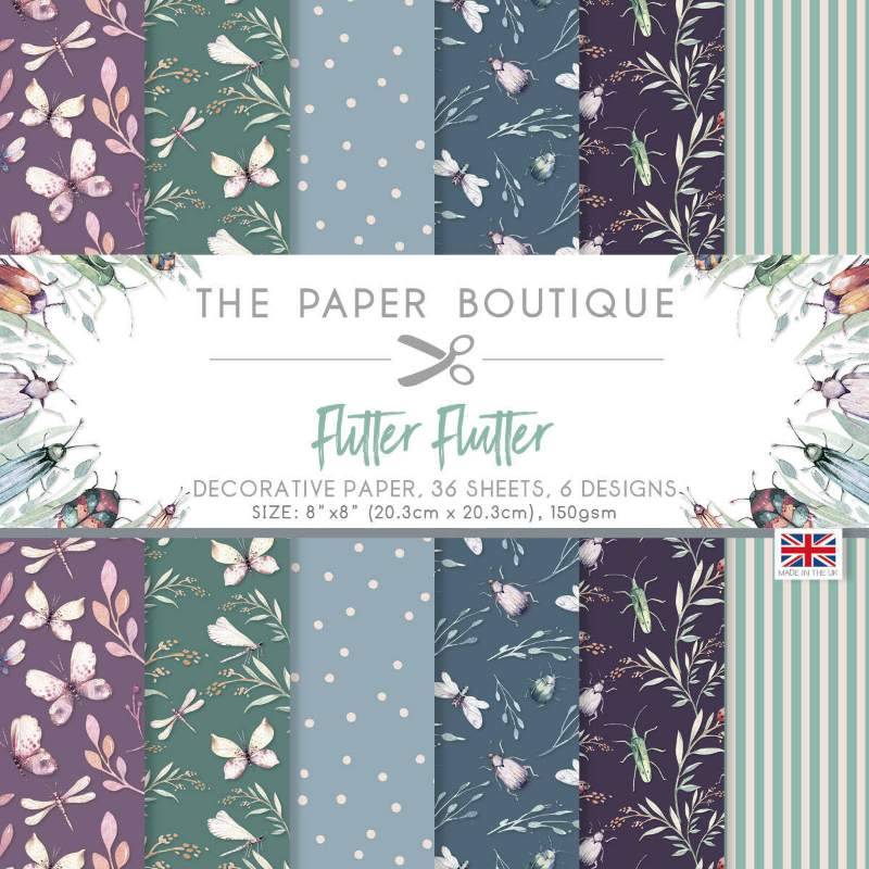 The Paper Boutique Flitter Flutter 8 in x 8 in Paper Pad | PB1915