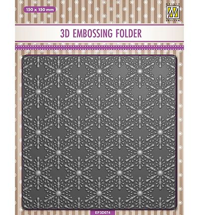 3D Embossing Folder - Blooming twigs with cross