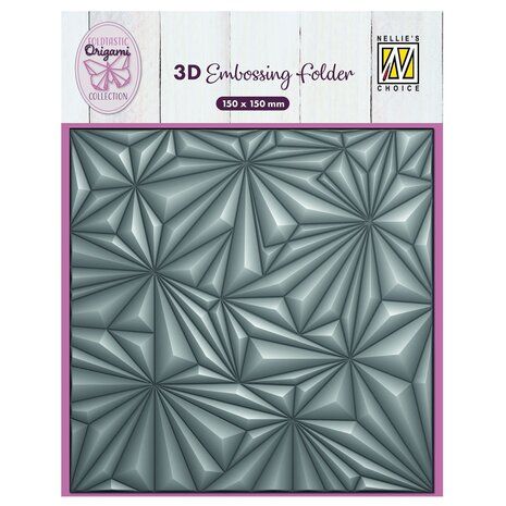 3D Embossing Folder - Blooming twigs with cross | EF3D043