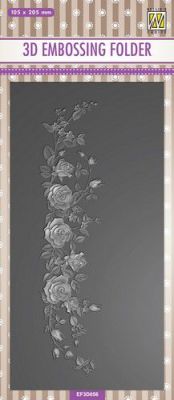 3D Embossing Folder - Blooming twigs with cross