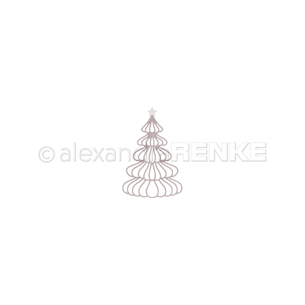 Alexandra Renke - Stanze 'Outline-Tannenbaum mit Stern' | D-AR-W0267