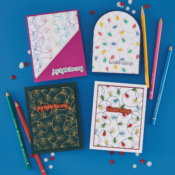 Spellbinders - Twinkle Tidings Press Plate & Die Set - BetterPress Society October 2025 | BPS-024