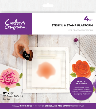 Crafters Companion - Stencil and Stamp Platform | CC-STEN-STAM-PLAT