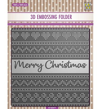 3D Embossing Folder - Blooming twigs with cross