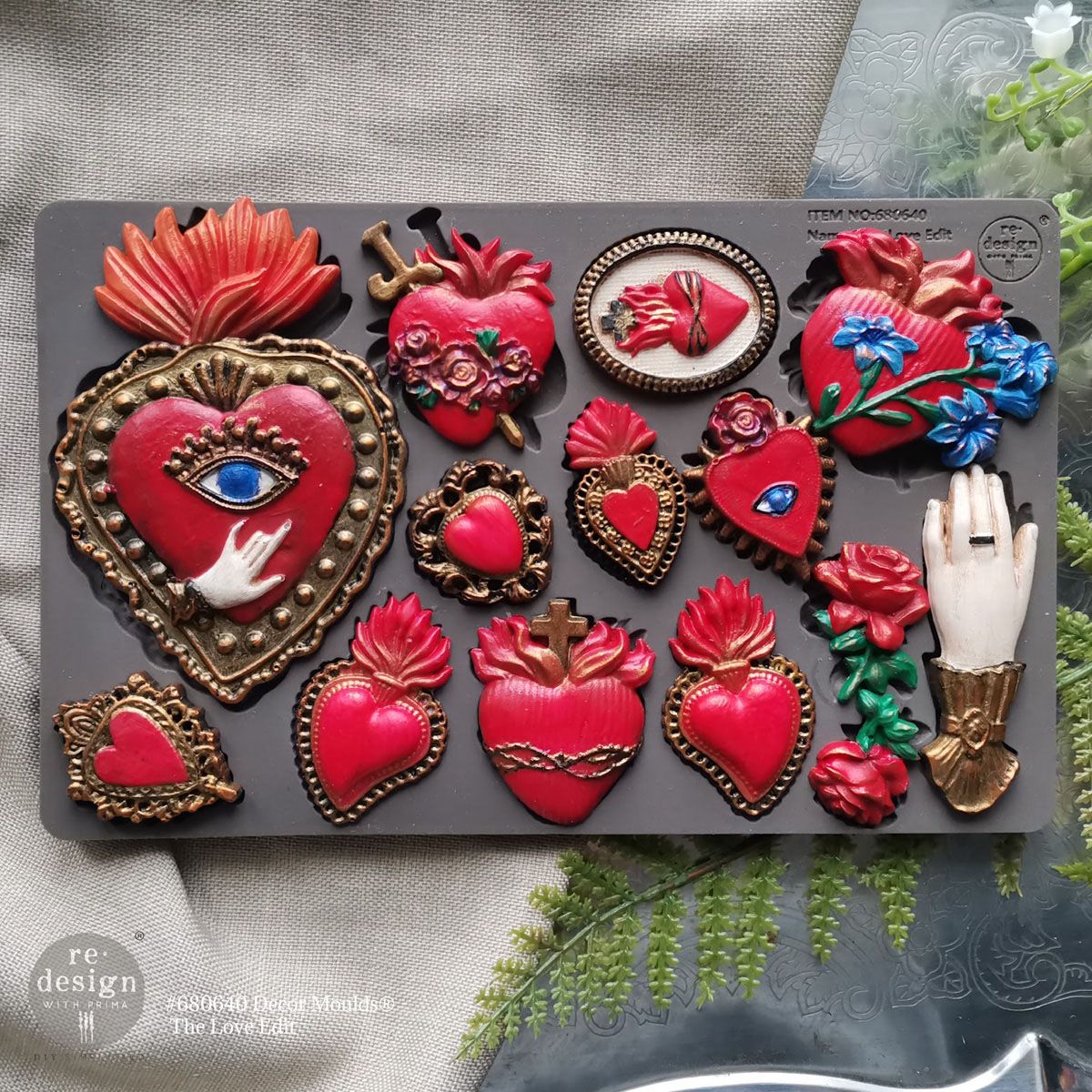 Re-Design with Prima - Decor Moulds® – The Love Edit – 1 pc, 5″x8″x8mm ...
