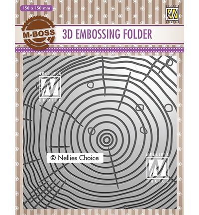 3D Embossing Folder - Blooming twigs with cross